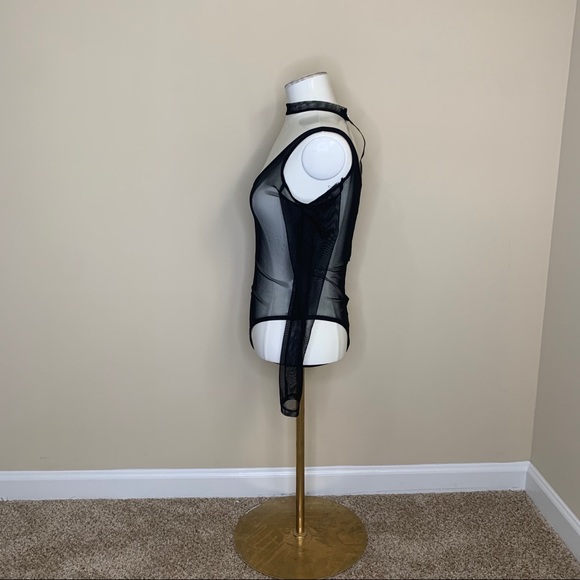 GoJane | Tops | Go Sheer Cold Shoulder Thong Bodysuit | Poshmark